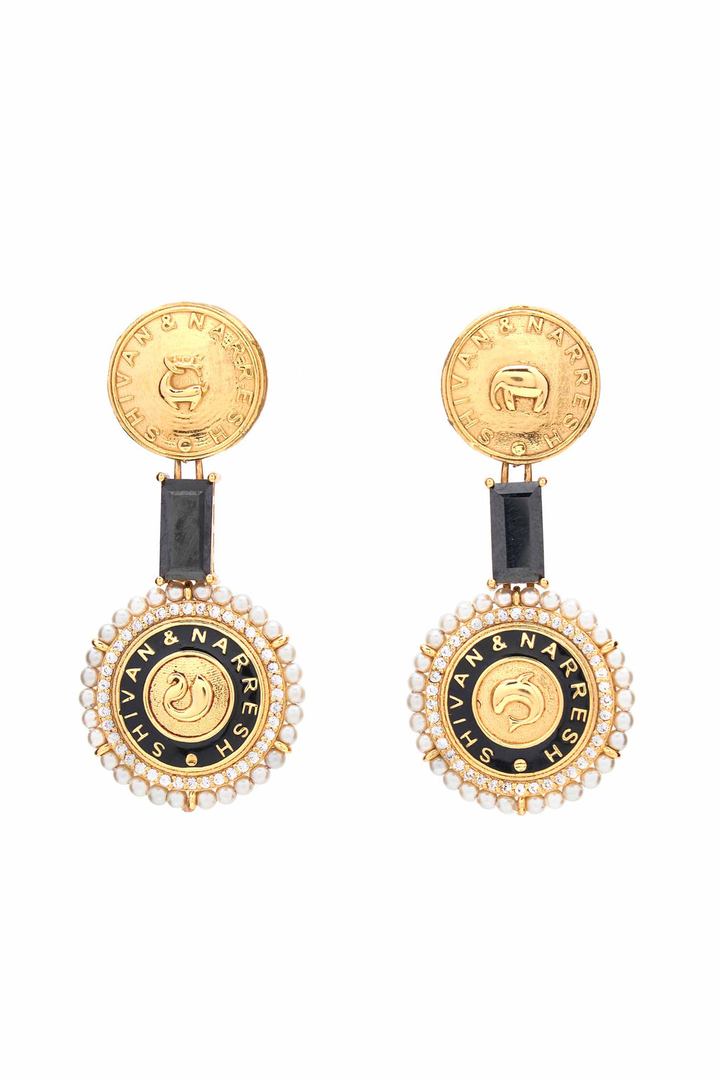 Numisma Duo Earrings available only at Shivan and Narresh – SHIVAN & NARRESH
